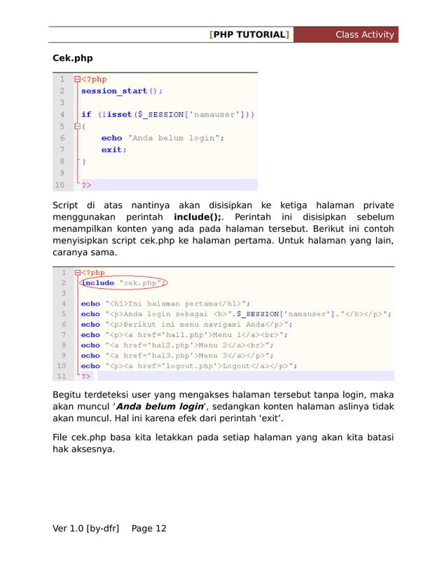 04. session1 konsep dasar session | PDF