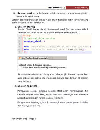 04. session1 konsep dasar session | PDF