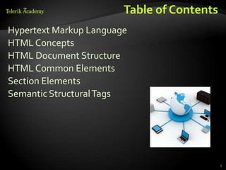 HTML Fundamentals by Telerik Academy | PPTX | Web Design and HTML | Internet