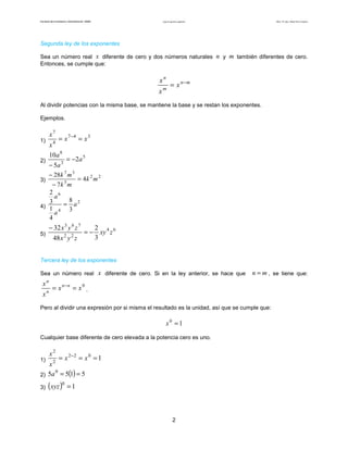 04. leyes de exponentes y logaritmos | PDF
