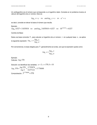 04. leyes de exponentes y logaritmos | PDF