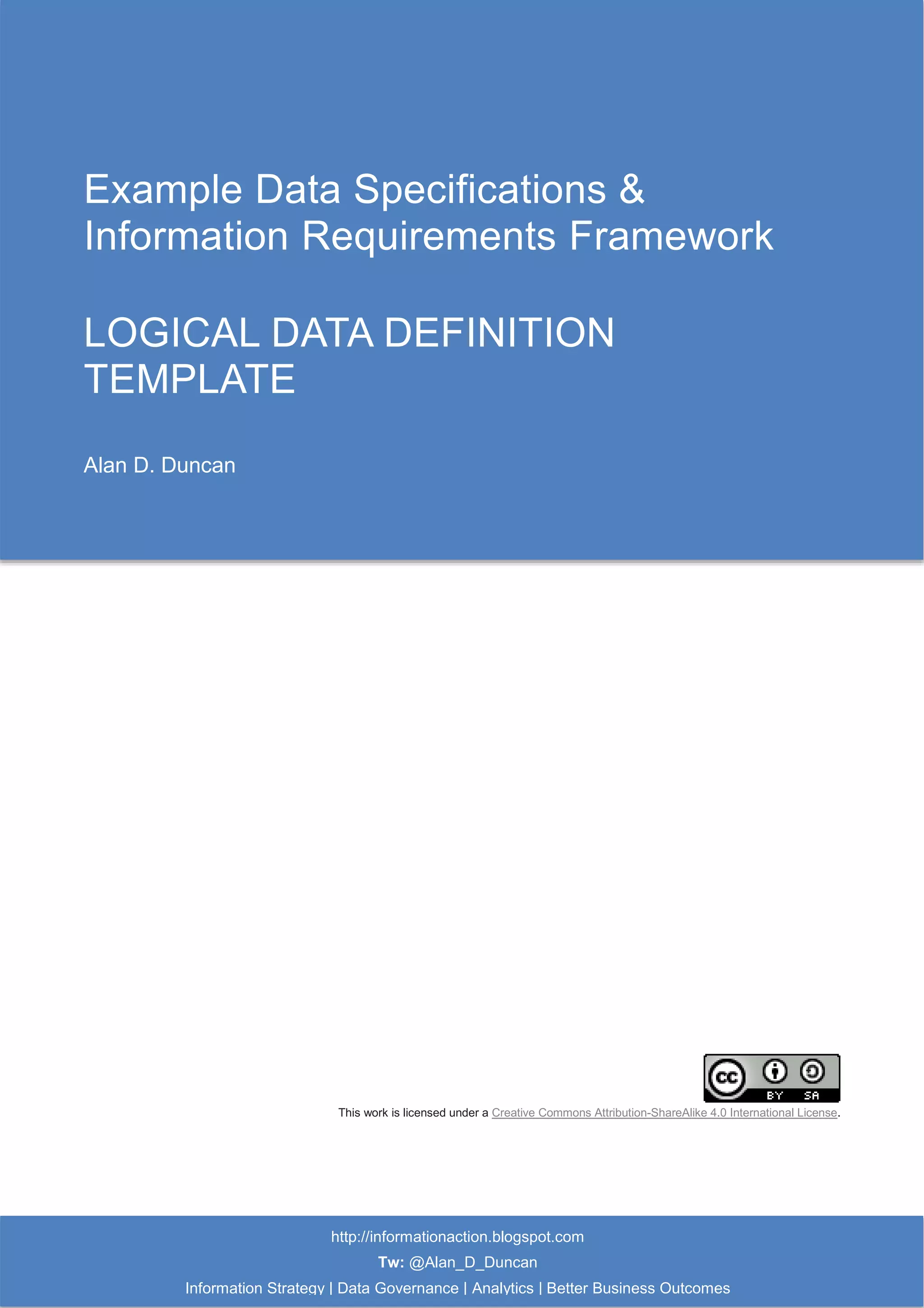 04. Logical Data Definition template | DOCX