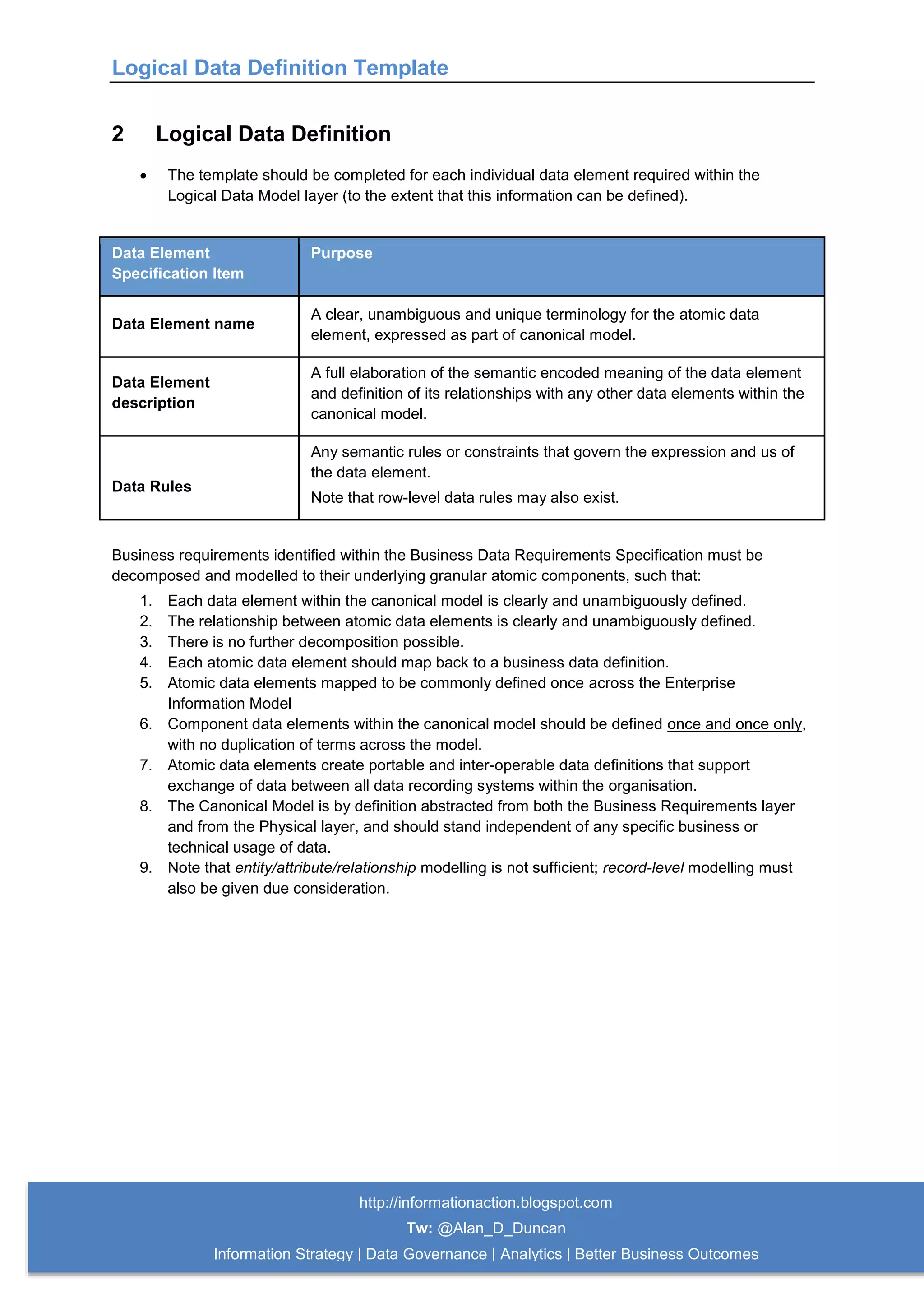 04. Logical Data Definition template | DOCX