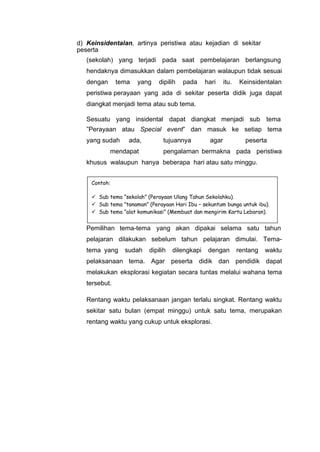 04. konsep pembelajaran, tema sub tema | PDF