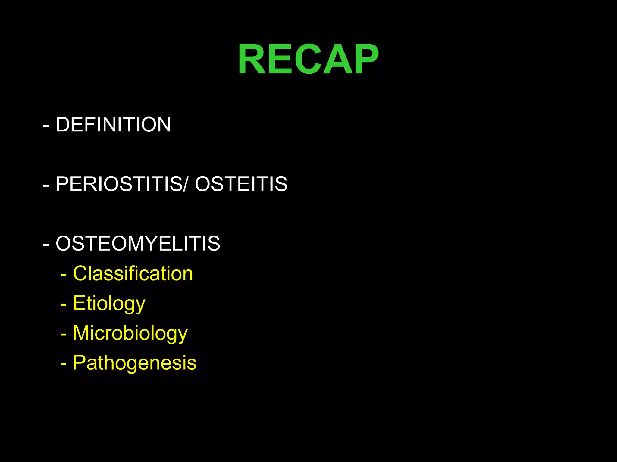 osteomyelitis & osteoradionecrosis | PPT