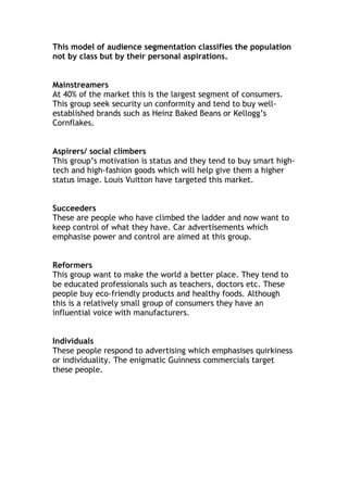 Classifying Audiences | DOC