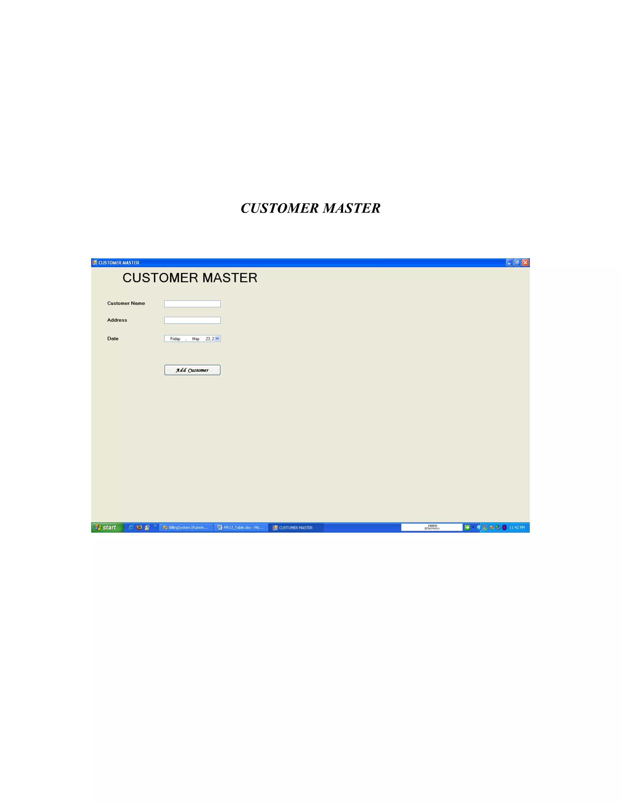 04.project billing system | PDF
