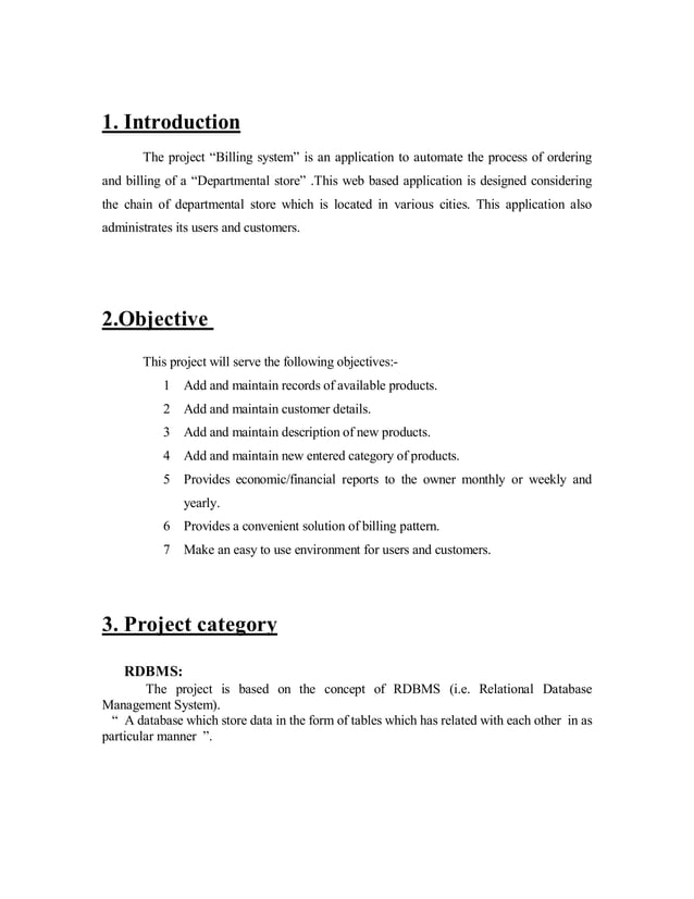 04.project billing system | PDF | Computer Software and Applications | Computing