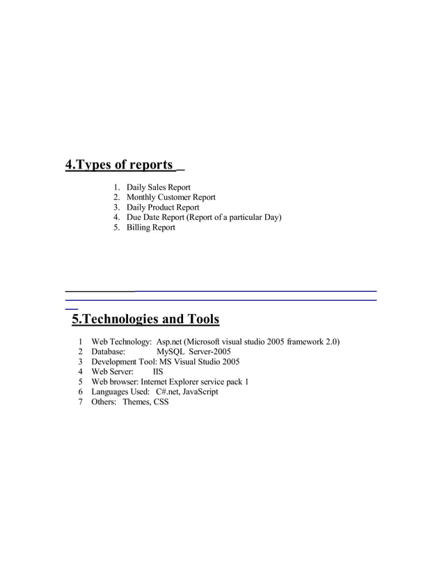 04.project billing system | PDF | Computer Software and Applications | Computing