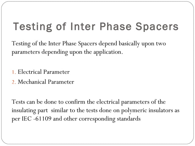 INTER PHASE SPACERS | PPT