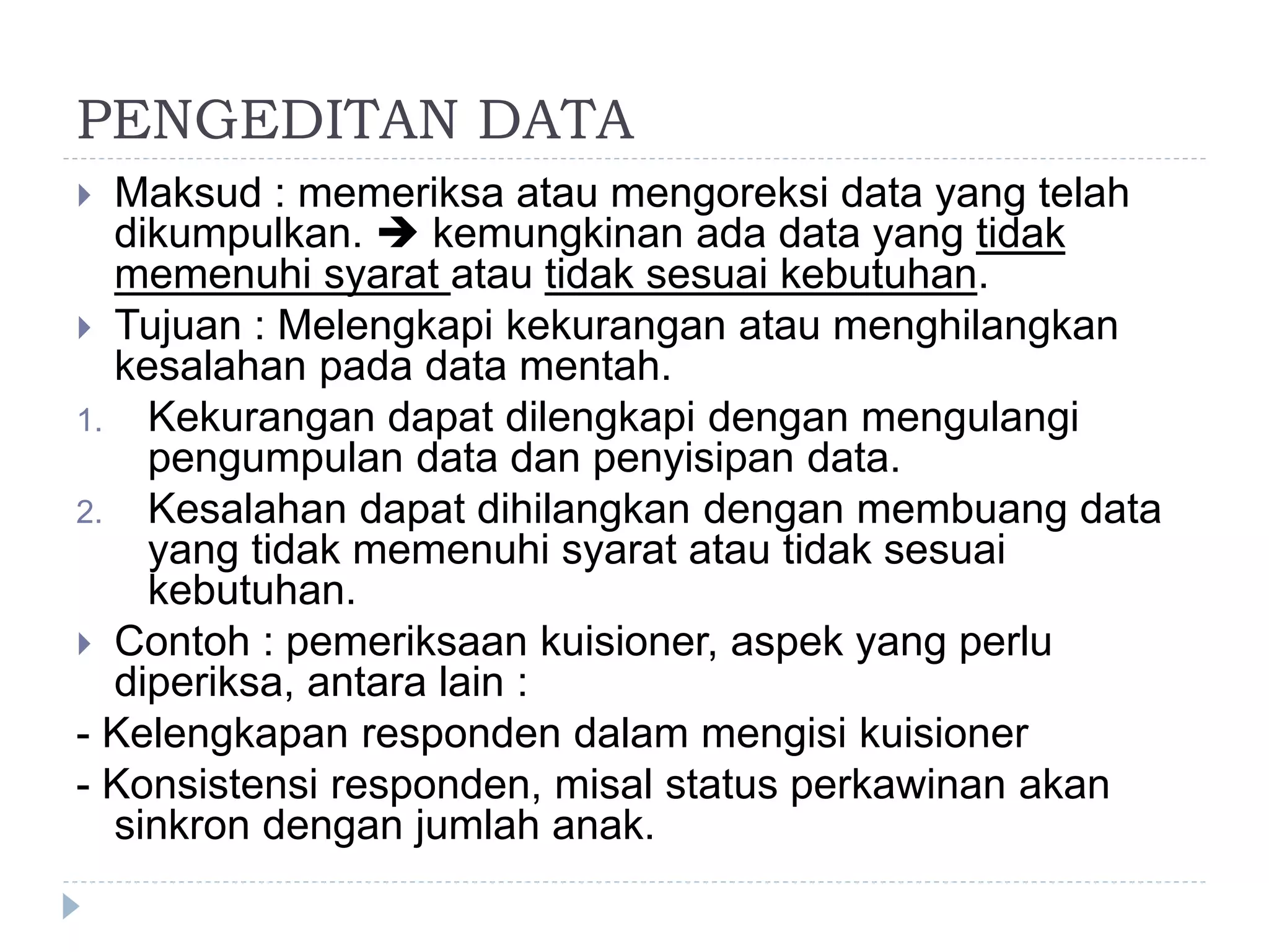 pengolahan data | PPTX