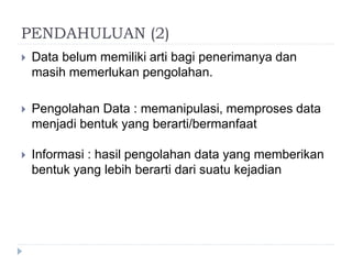 pengolahan data | PPTX