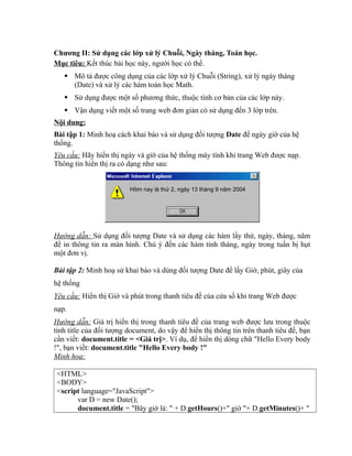 Bài tập javascript | PDF