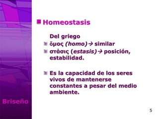 04.fisiologia, homeostasis y metabolismo | PPTX