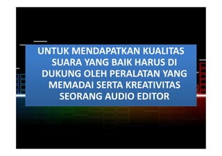 04. merekam audio dengan adobe audition | PDF