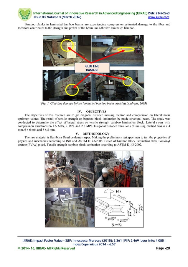 EKSPERIMENTAL STUDY OF TENSILE STRENGTH OF BAMBOO BLOCK LAMINATION ...