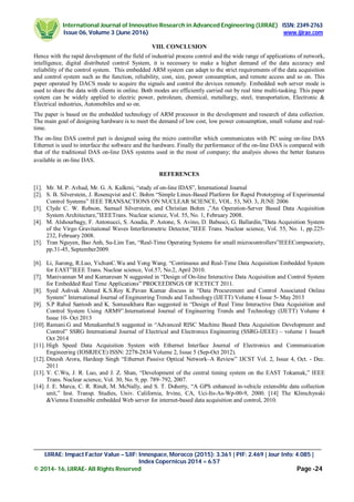 On-line IDACS for Embedded Real Time Application | PDF