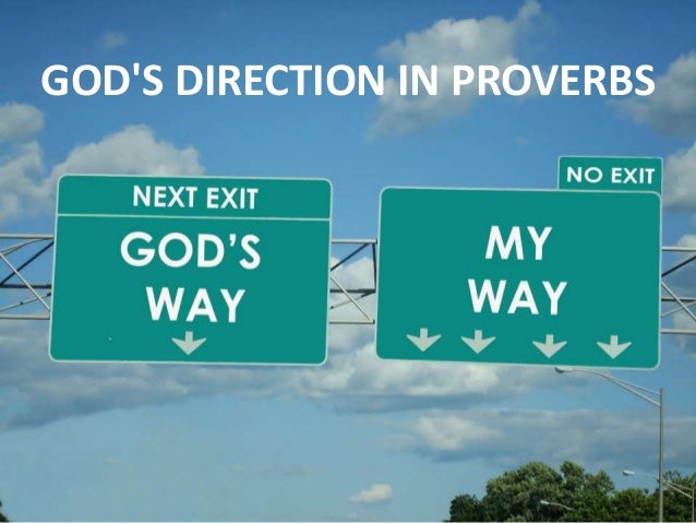 god's direction in proverbs