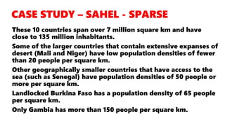 GEOGRAPHY IGCSE: POPULATION DENSITY AND DISTRIBUTION | PPTX
