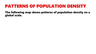 GEOGRAPHY IGCSE: POPULATION DENSITY AND DISTRIBUTION | PPTX