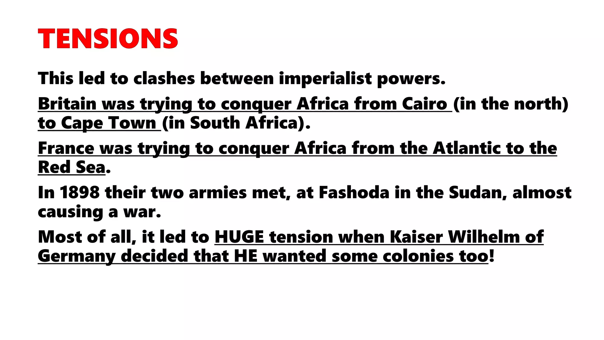 HISTORY YEAR 10: CAUSES OF WORLD WAR 1 | PPTX