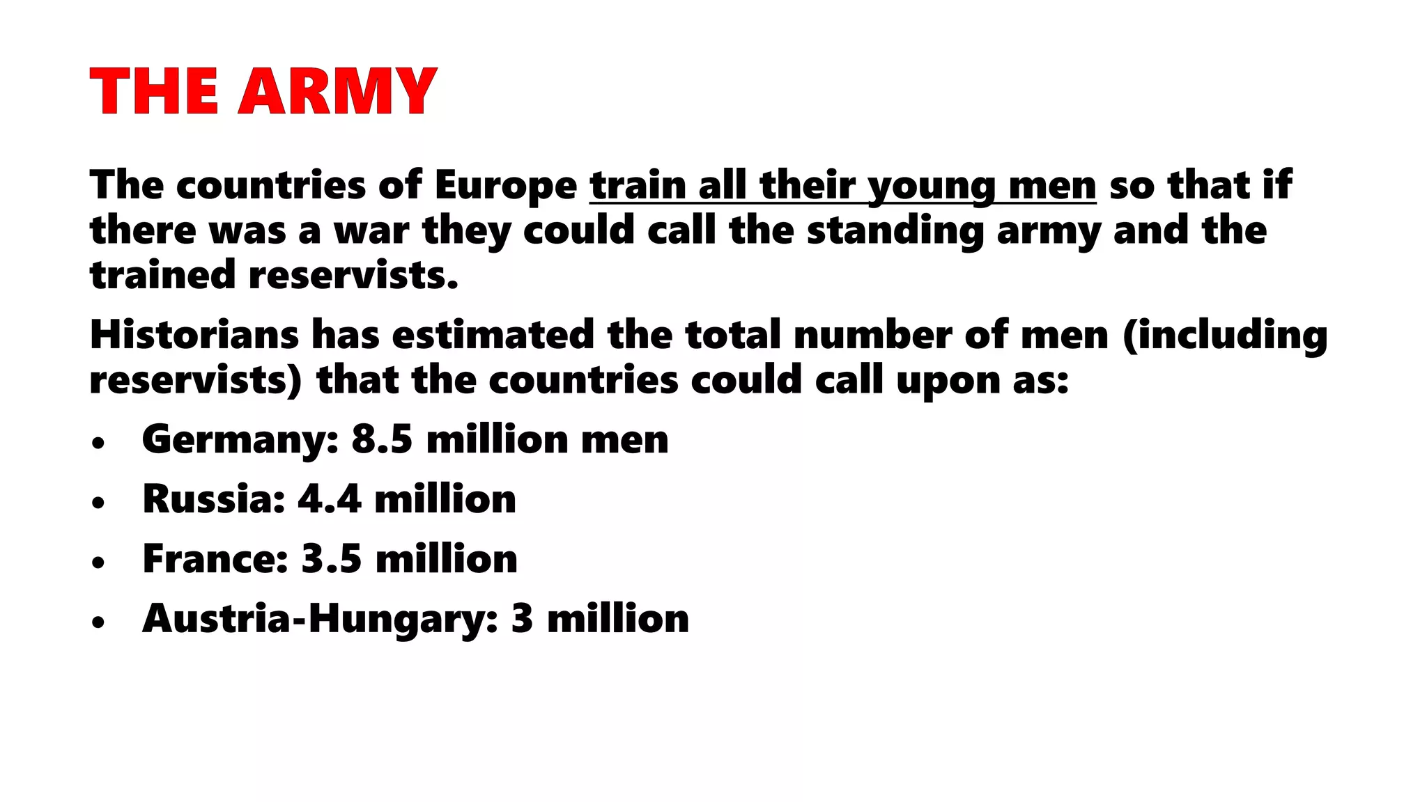 HISTORY YEAR 10: CAUSES OF WORLD WAR 1 | PPTX