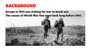 HISTORY YEAR 10: CAUSES OF WORLD WAR 1 | PPTX