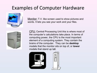 04. features hardware and software - ipo of computer | PPT