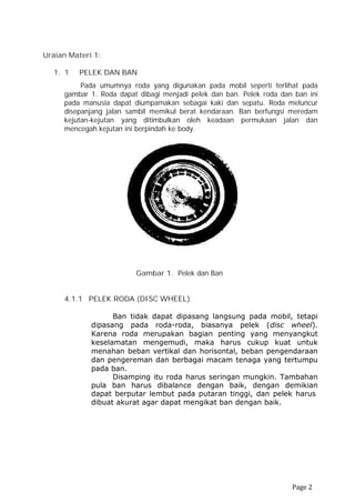 04. lapiran materi modul roda & ban | PDF