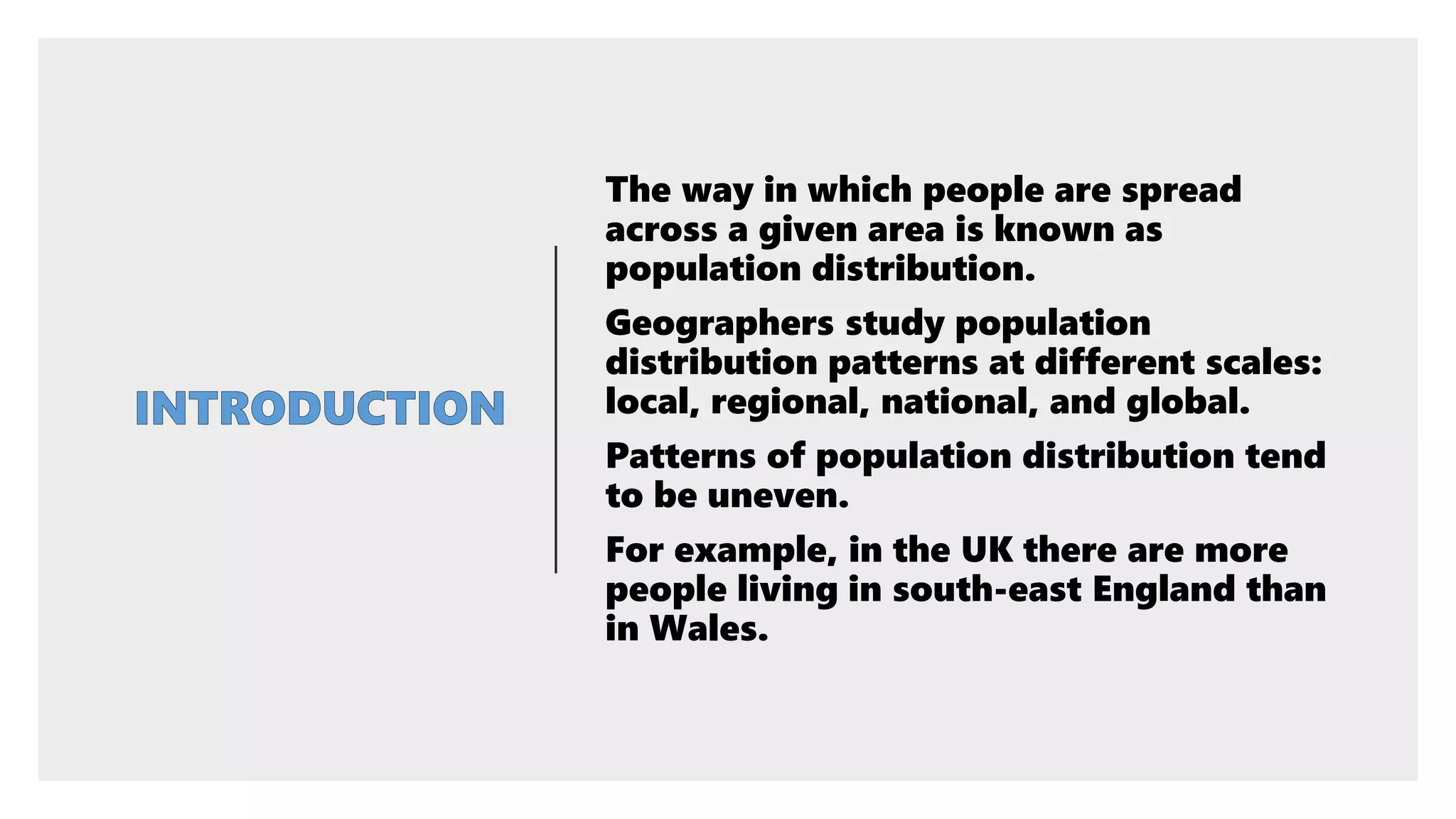 GEOGRAPHY IGCSE: POPULATION DENSITY AND DISTRIBUTION | PPTX