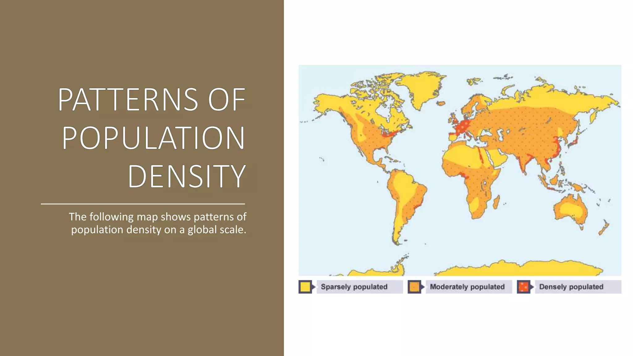 GEOGRAPHY IGCSE: POPULATION DENSITY AND DISTRIBUTION | PPTX
