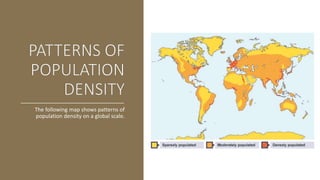 GEOGRAPHY IGCSE: POPULATION DENSITY AND DISTRIBUTION | PPTX