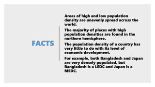 GEOGRAPHY IGCSE: POPULATION DENSITY AND DISTRIBUTION | PPTX