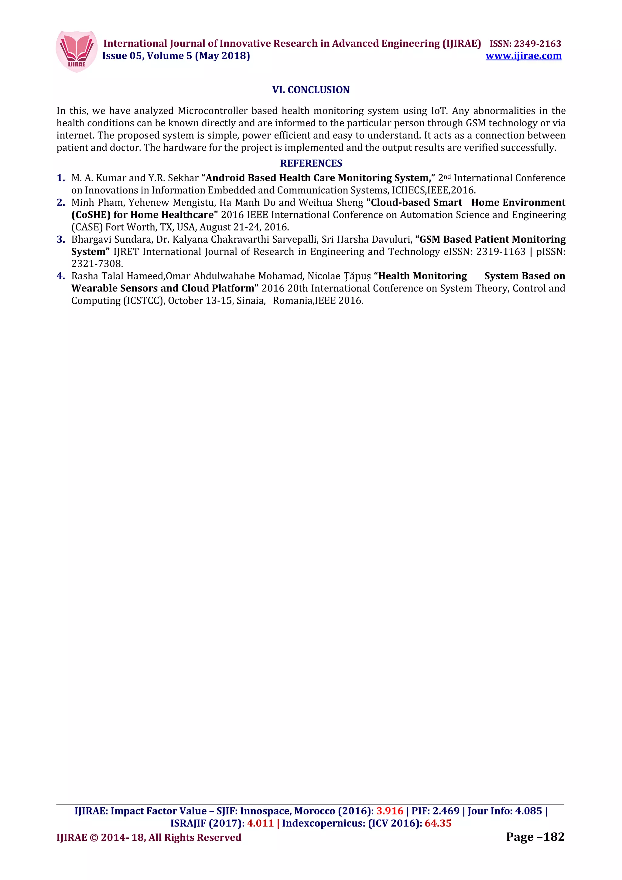 PATIENT MONITORING SYSTEM USING IOT | PDF