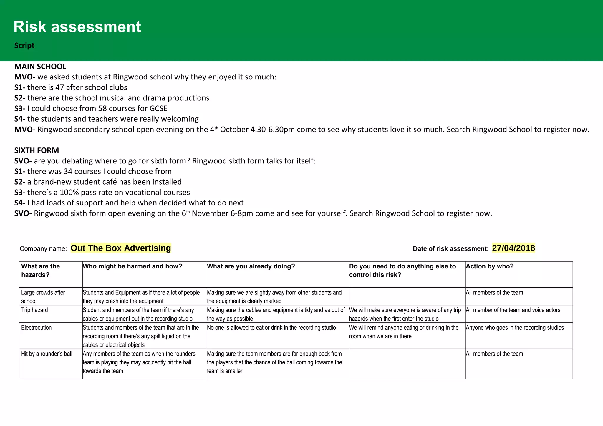 04. risk assessment-and-policy-template | PPT
