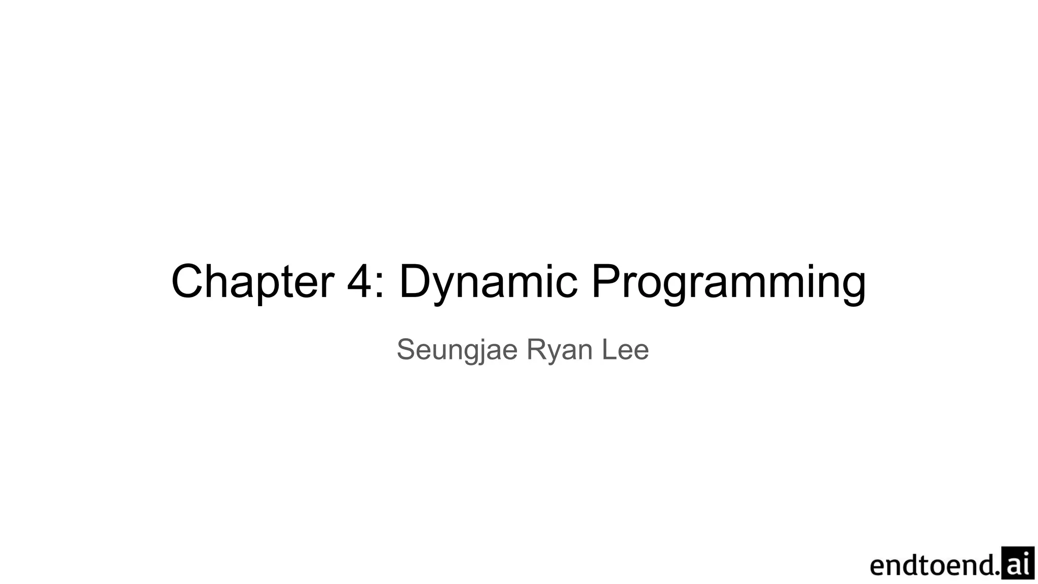 Reinforcement Learning 4. Dynamic Programming | PDF | Programming Languages | Computing