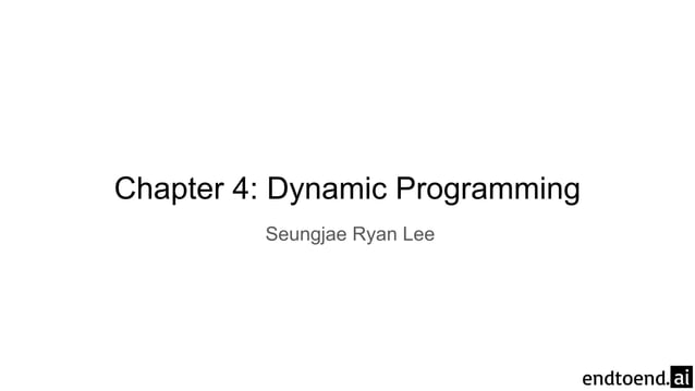 Reinforcement Learning 4. Dynamic Programming | PDF | Programming Languages | Computing