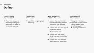 [UX Design Exercise] Miriwoong | PPT