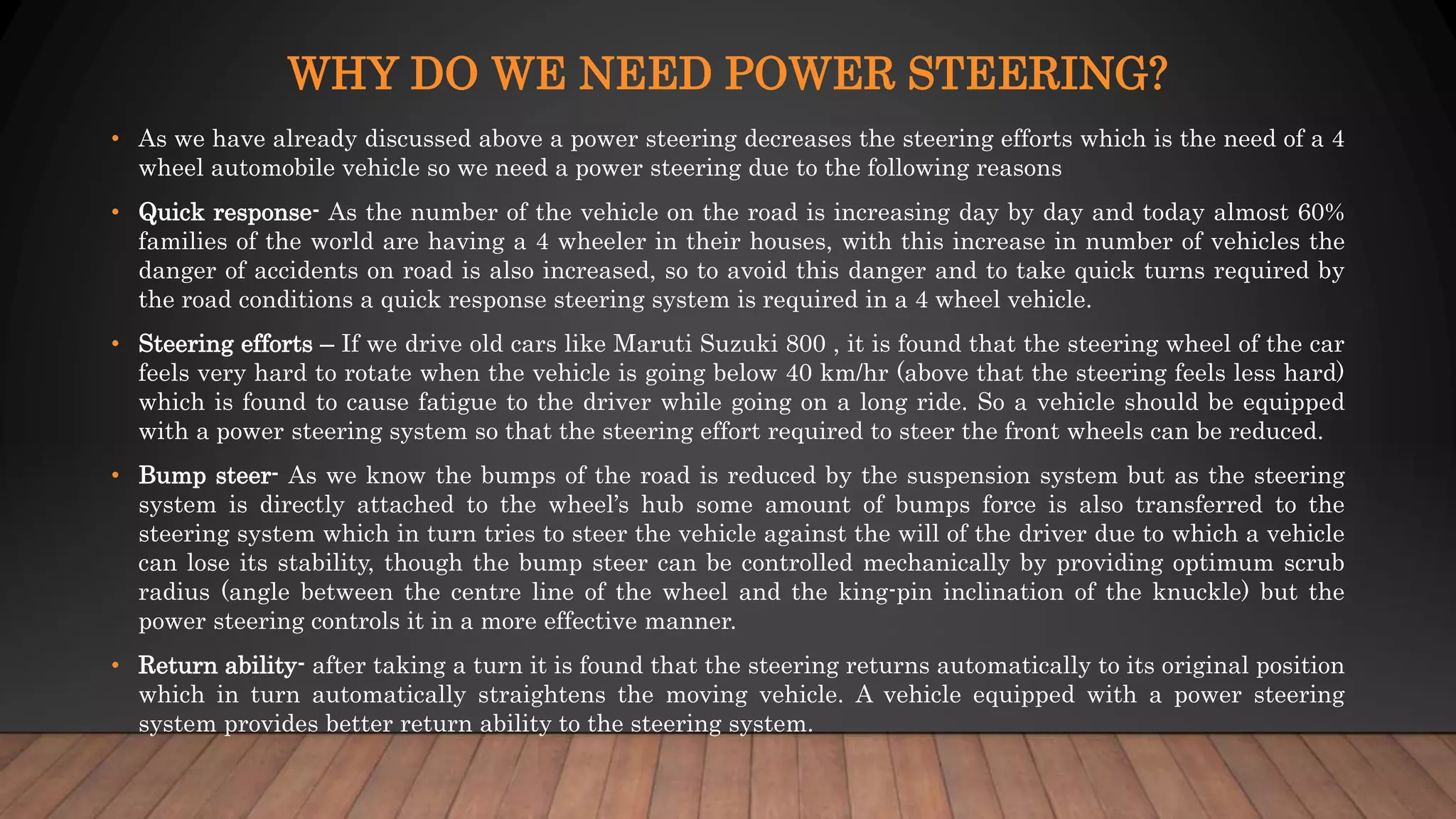 power steering system | PPTX