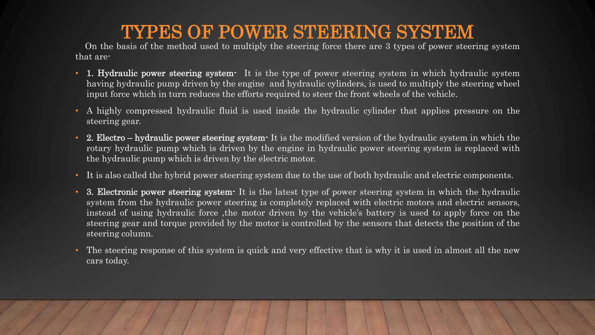 power steering system | PPTX