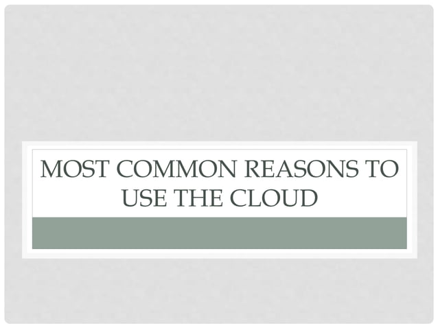 S01.L04 - Understanding the Cloud | PPT