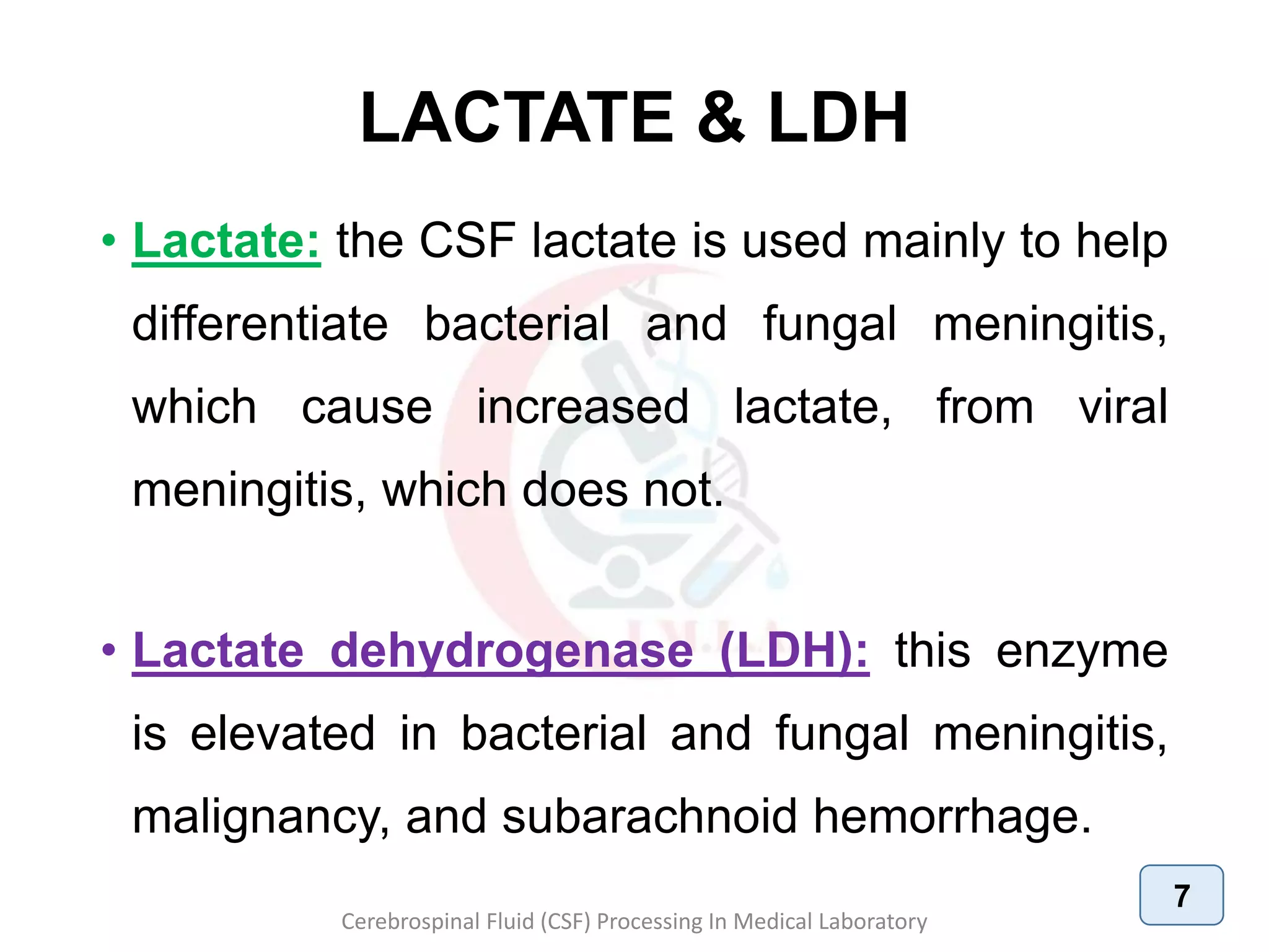 CSF BIOCHEMICAL EXAMINATION | PDF