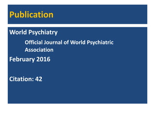Journal presentation on comparative efficacy of different mood ...