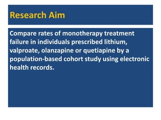 Journal presentation on comparative efficacy of different mood ...