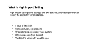 High Impact Selling | PPTX