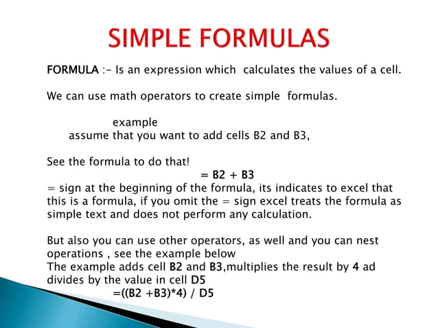 04.formula and fuction | PPT