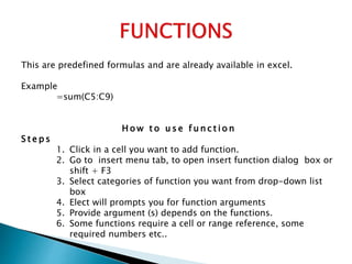 04.formula and fuction | PPT