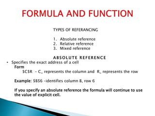 04.formula and fuction | PPT