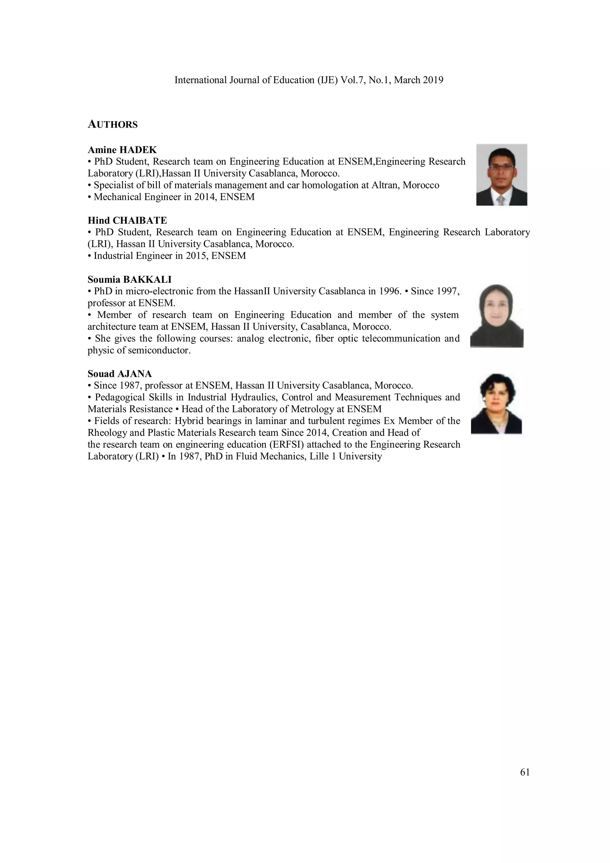 SIPOC MODEL IN MOROCCAN ENGINEERING EDUCATION CONTEXT: LEAN APPROACH | PDF