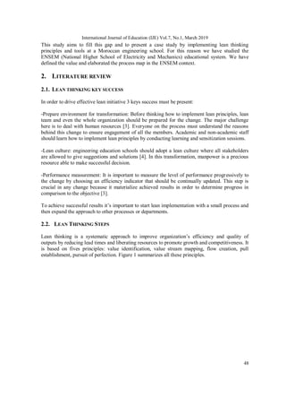 SIPOC MODEL IN MOROCCAN ENGINEERING EDUCATION CONTEXT: LEAN APPROACH | PDF